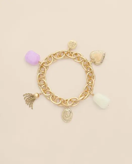 Brooks Brothers Gold-tone Charm Bracelet - Multicolor