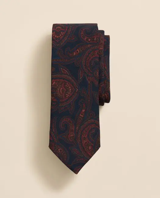 Brooks Brothers Silk Large Paisley Neck Tie