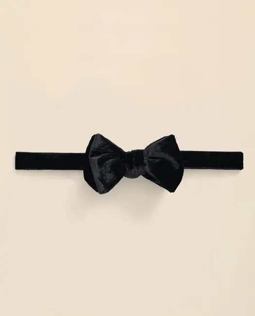 Brooks Brothers S Formal Silk Blend Velvet Bow Tie - Black