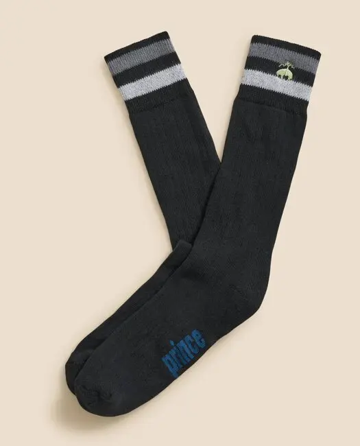 Brooks Brothers X Prince Performance Coolmax Socks - Black
