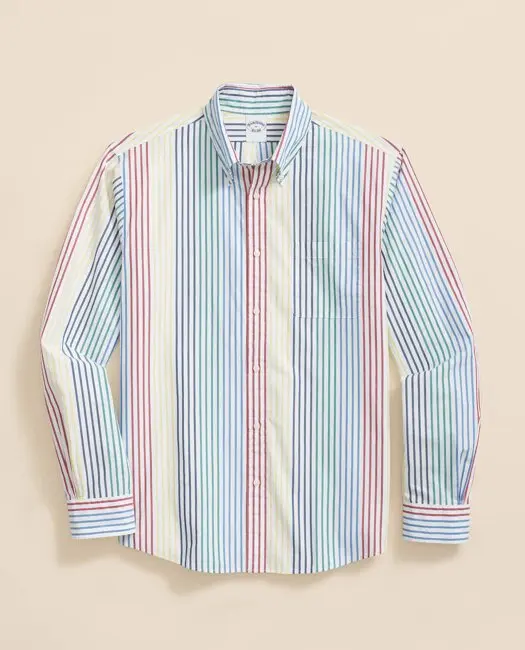 Brooks Brothers Friday Shirt, Poplin Archive Stripe - Multicolor