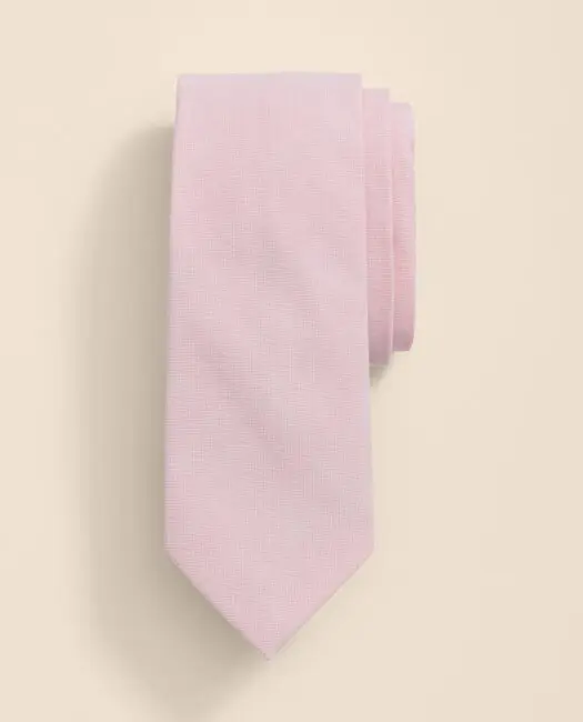 Brooks Brothers S Cotton-silk Oxford Tie - Pink