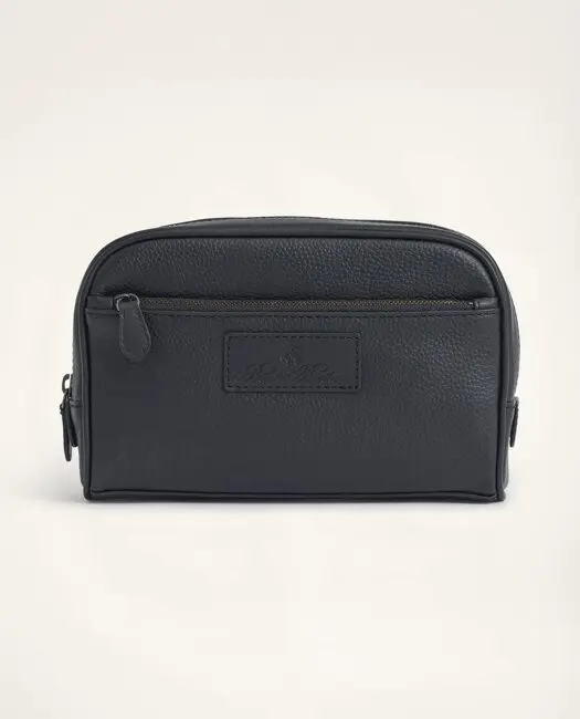 Brooks Brothers S Pebbled Leather Dopp Kit