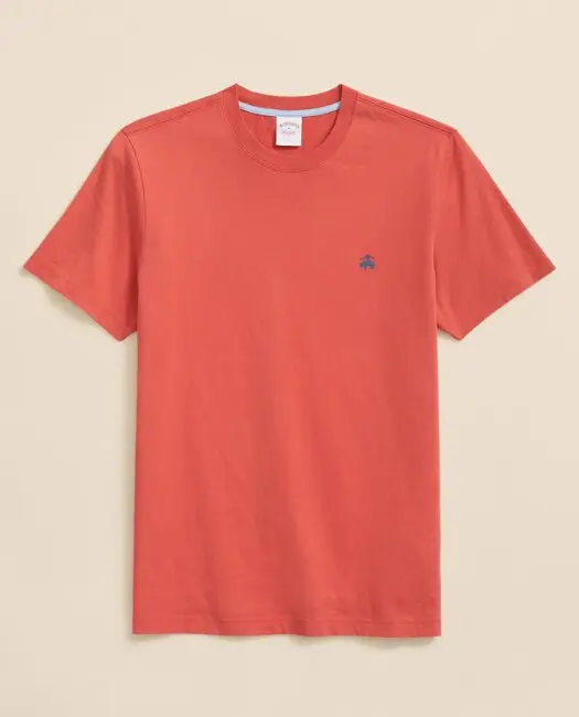 Brooks Brothers S Supima Cotton Jersey T-shirt - Rust