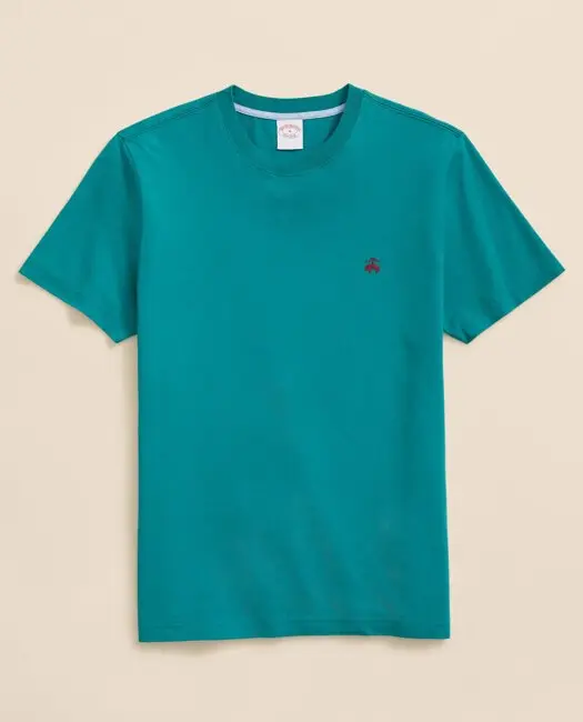 Brooks Brothers S Supima Cotton Jersey T-shirt - Teal