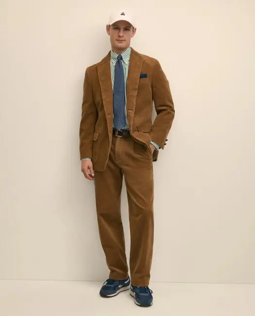 Brooks Brothers S Cotton Wide-wale Corduroy Pants - Brown