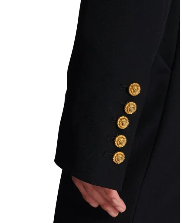 Balmain Cropped Grain De Poudre Jacket