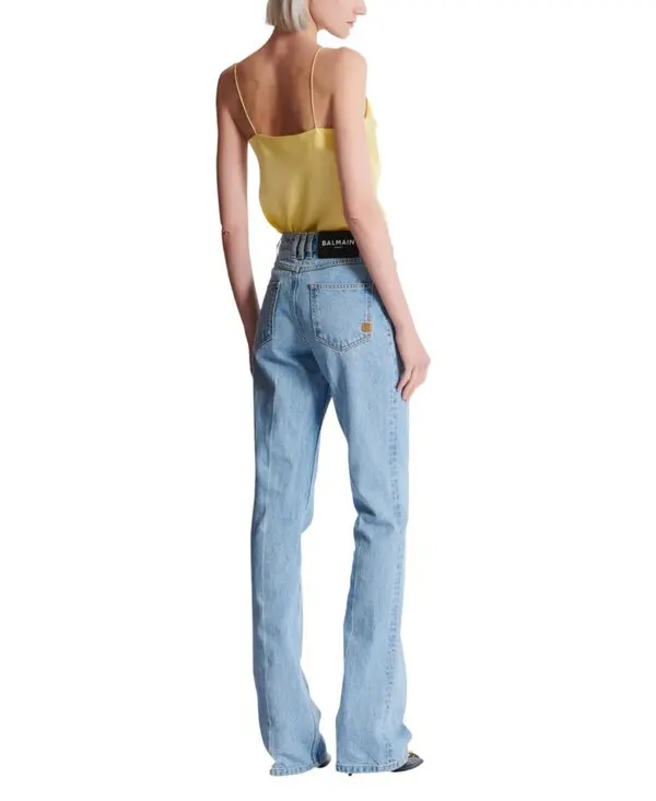Balmain High-waisted Flared Jeans