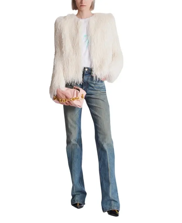 Balmain Textured Fringe Jacket