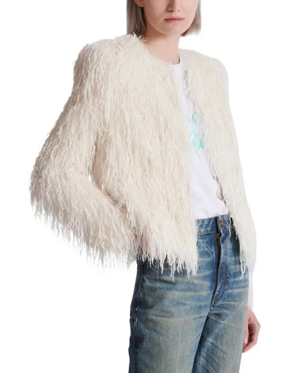 Balmain Textured Fringe Jacket