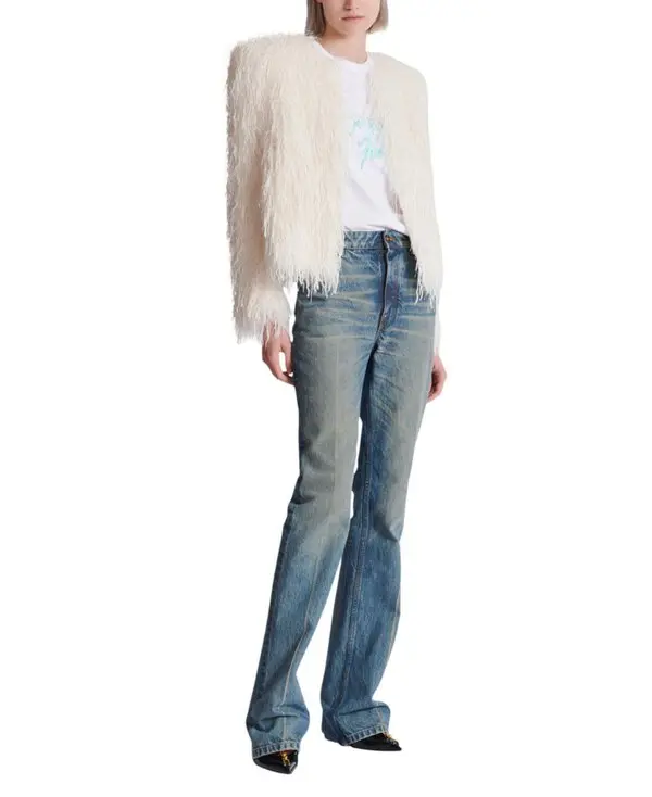 Balmain Textured Fringe Jacket