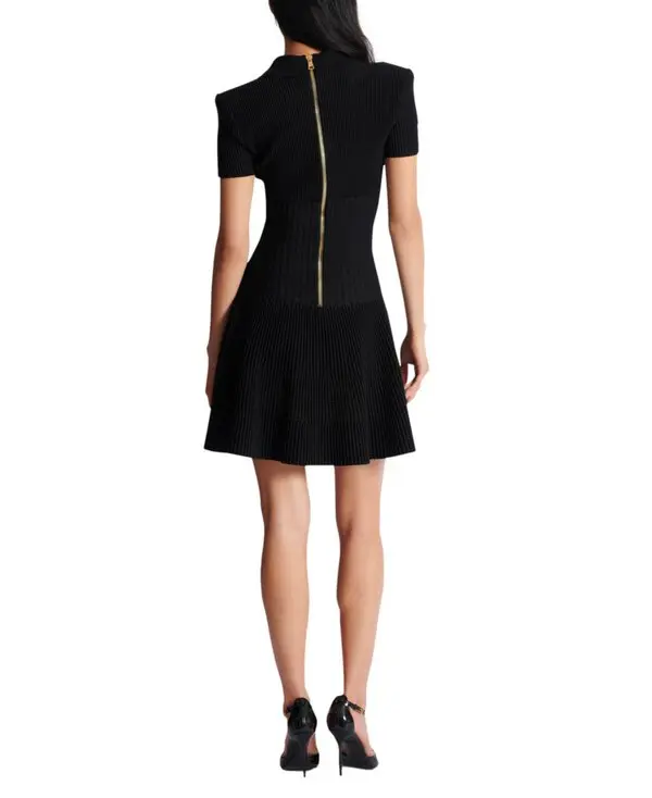 Balmain Short Flared Knit Dress