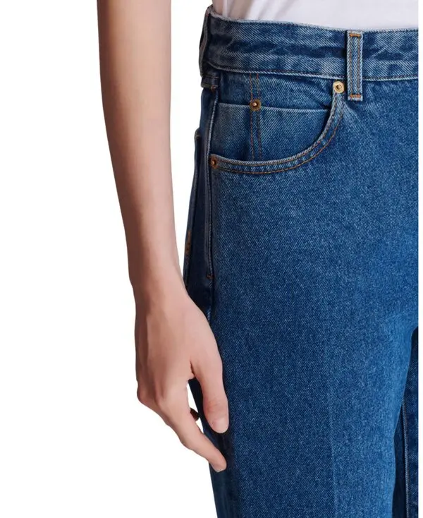 Balmain Straight-leg Denim Jeans - Blue
