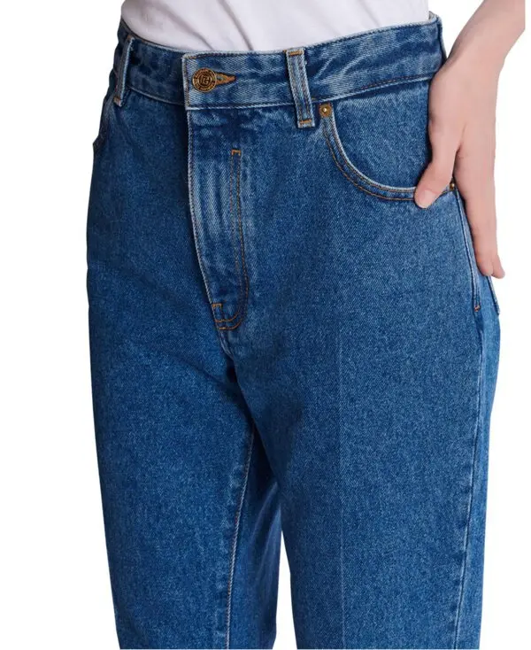 Balmain Straight-leg Denim Jeans - Blue