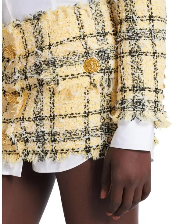 Balmain Glitter Tweed Mini Skirt