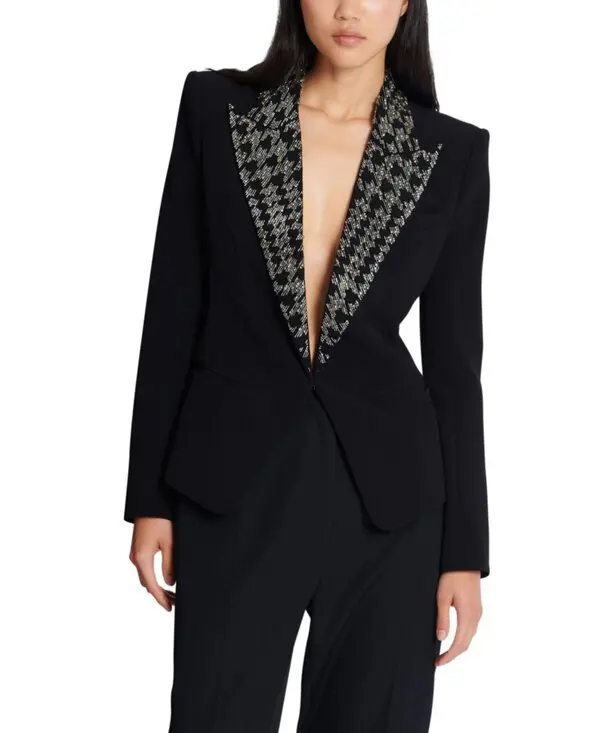 Balmain Embroidered 6-button Blazer