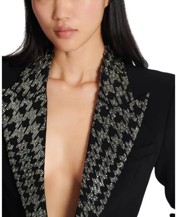 Balmain Embroidered 6-button Blazer