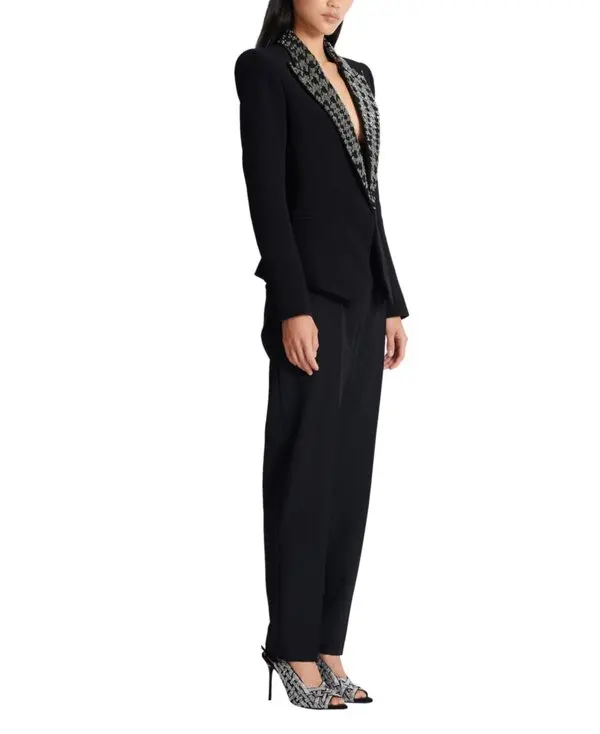 Balmain Embroidered 6-button Blazer