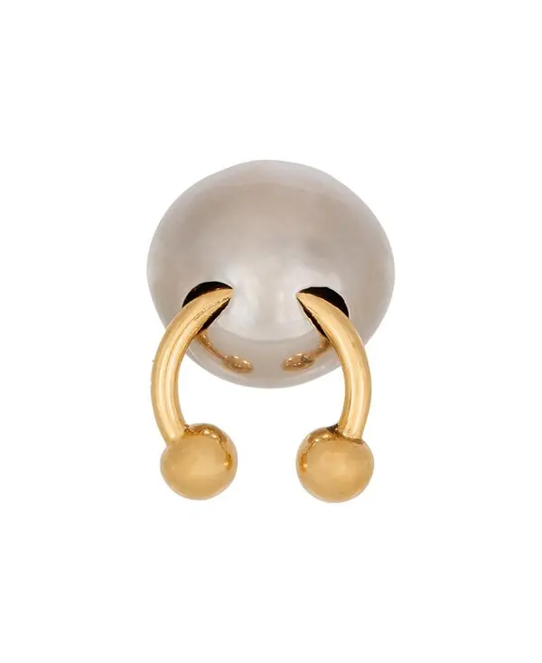 Balmain Spherical Ring With Piercing - Silver