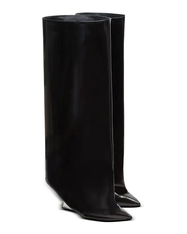Balmain Wedge Boots - Black