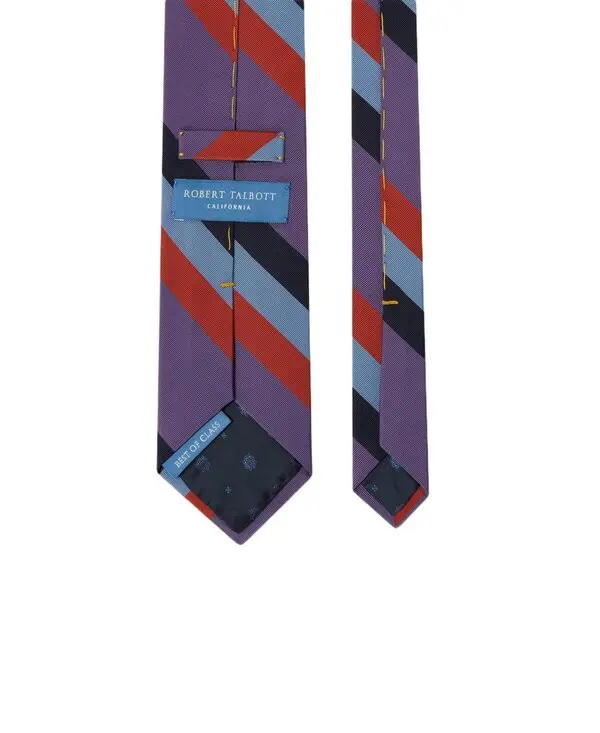 Robert Talbott Silk Cotton Stripe Necktie