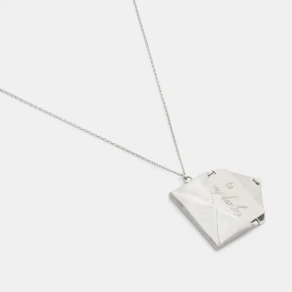 COACH Envelope Pendant Long Necklace