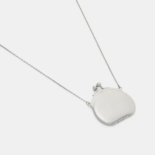 COACH Coin Purse Pendant Long Necklace