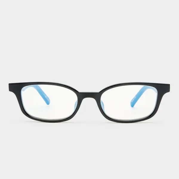Le Specs Echelon Rectangular Eyeglasses - Black Blue