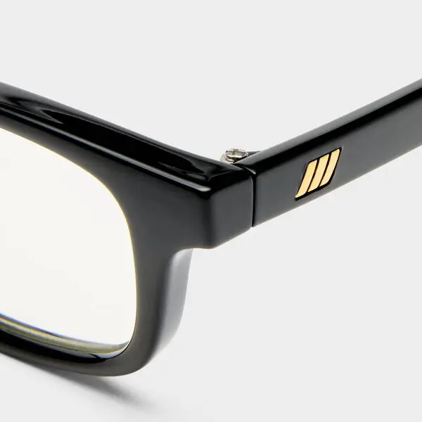 Le Specs Echelon Rectangular Eyeglasses - Black Blue