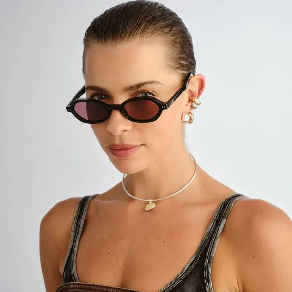 Le Specs Foundry Oval Sunglasses