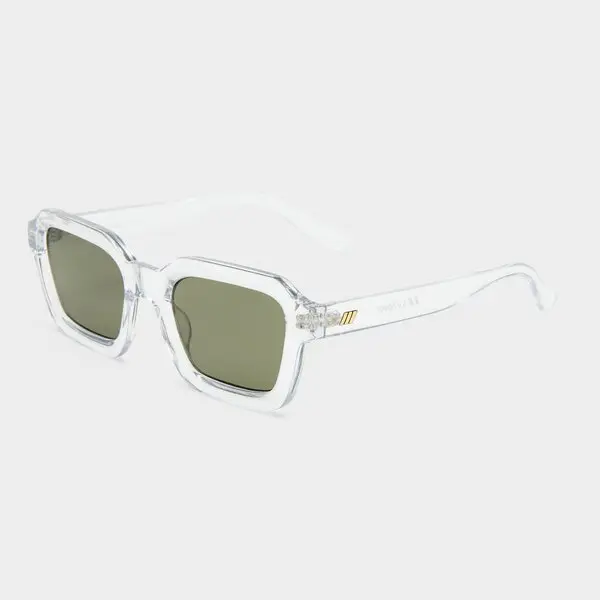 Le Specs Impossible Square Frame Sunglasses - Clear