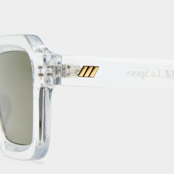 Le Specs Impossible Square Frame Sunglasses - Clear