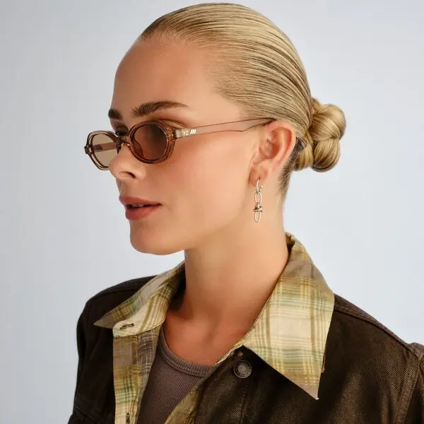 Le Specs Foundry Oval Sunglasses