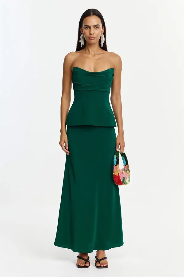 Acler Gilwell Maxi Dress - Deep Emerald