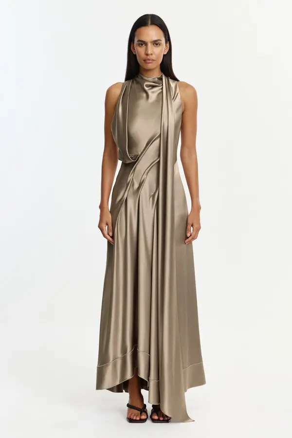 Acler Ewart Maxi Dress - Walnut