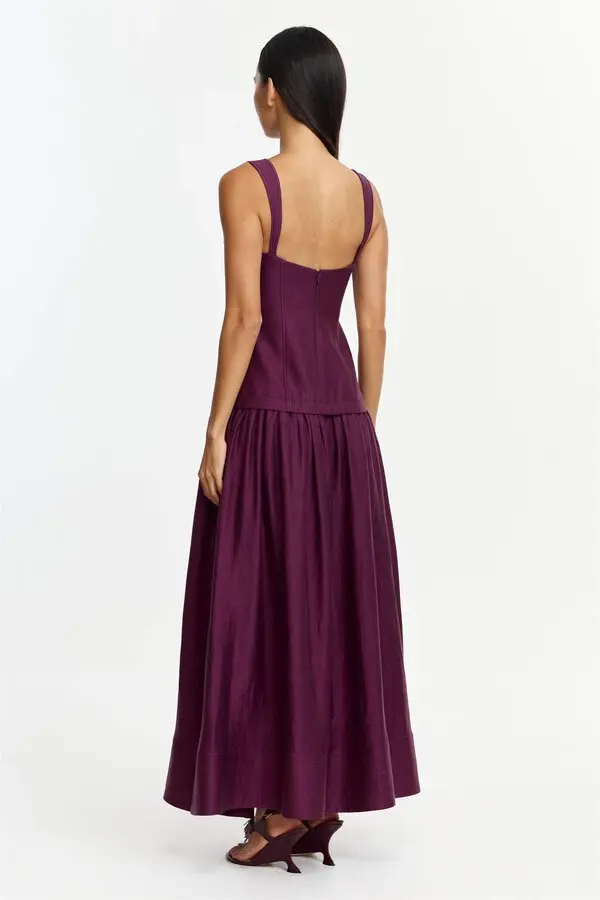 Acler Reeve Maxi Dress - Fig