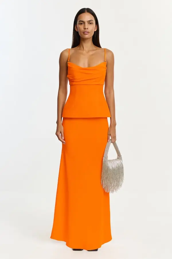 Acler Gilwell Maxi Dress - Neon Mango