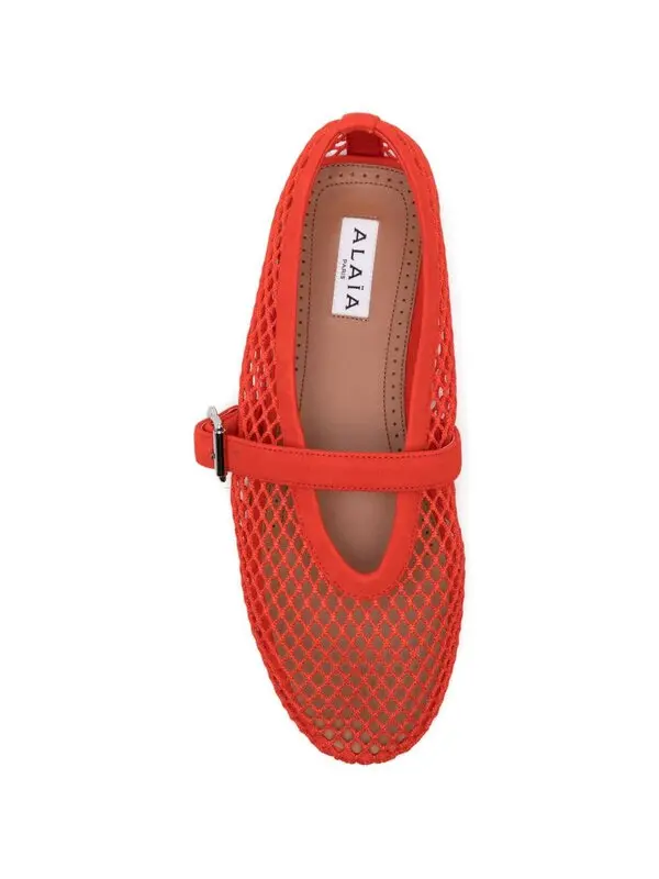 Alaïa Fishnet Ballet Flats