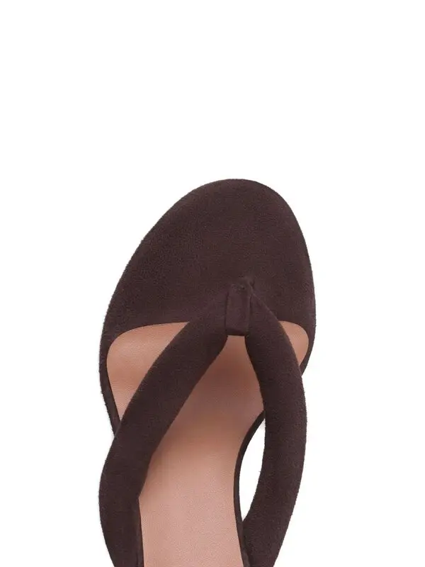 Alaïa Leather Thong Sandals
