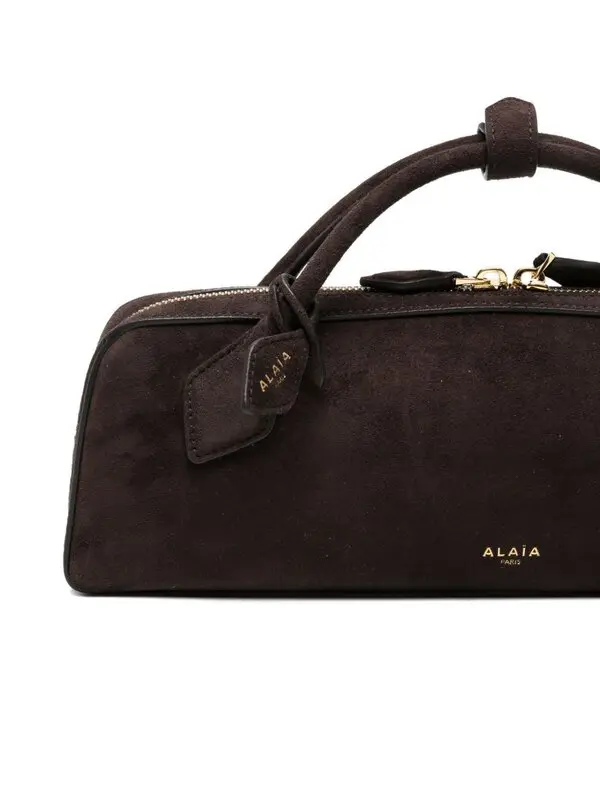 Alaïa Le Teckel Suede Leather Clutch