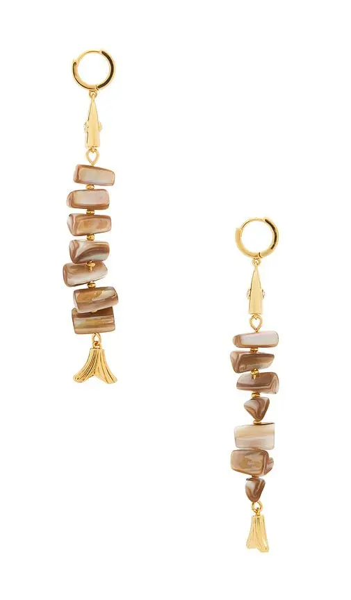 FRASIER STERLING Fresh Catch Earrings In Metallic Gold