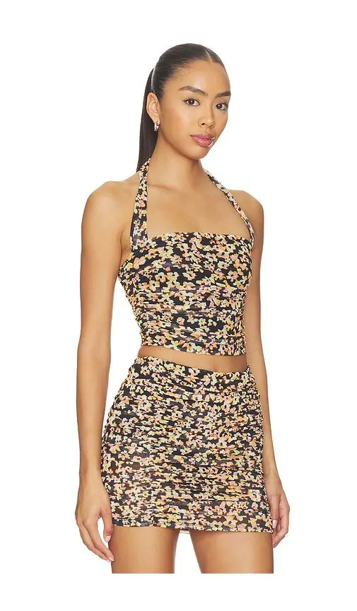 AFRM Aranya Mesh Top In Black