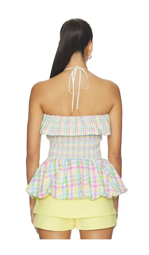 MAUDE CLUB Goldie Halterneck Top