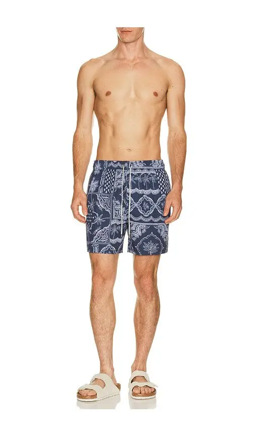VINTAGE SUMMER 4-way Stretch Volley Swim Trunk