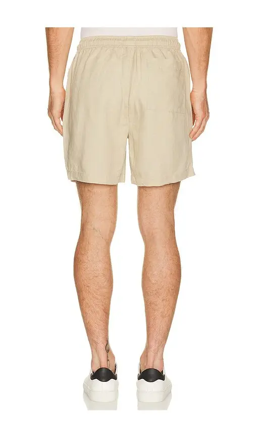 Onia Air Linen Pull On Short 6 In Brown