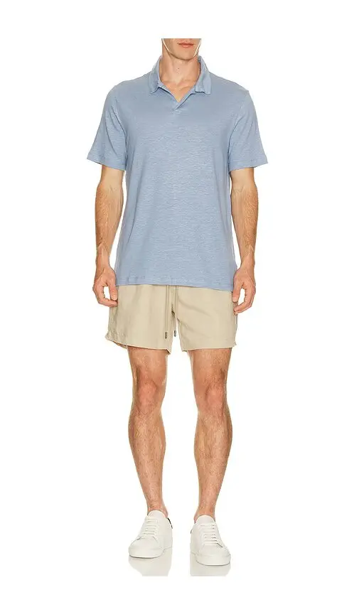 Onia Air Linen Pull On Short 6 In Brown