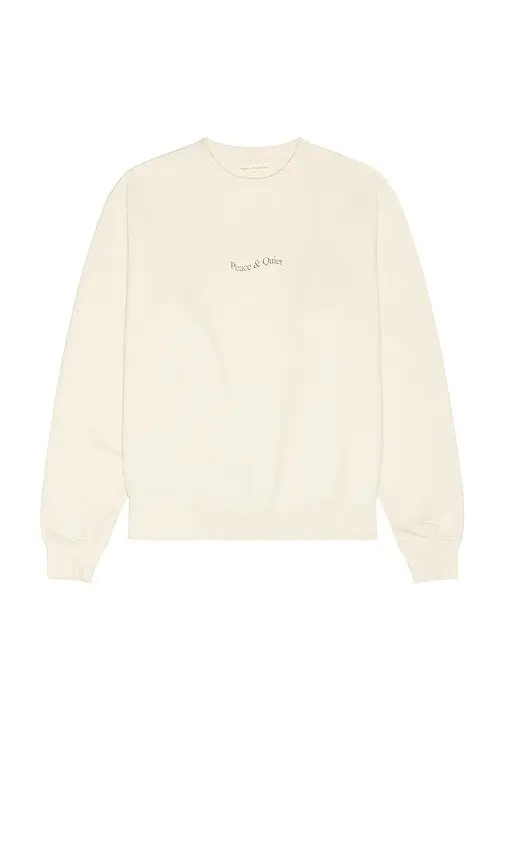 MUSEUM OF PEACE & QUIET Wordmark Sweater - Bone