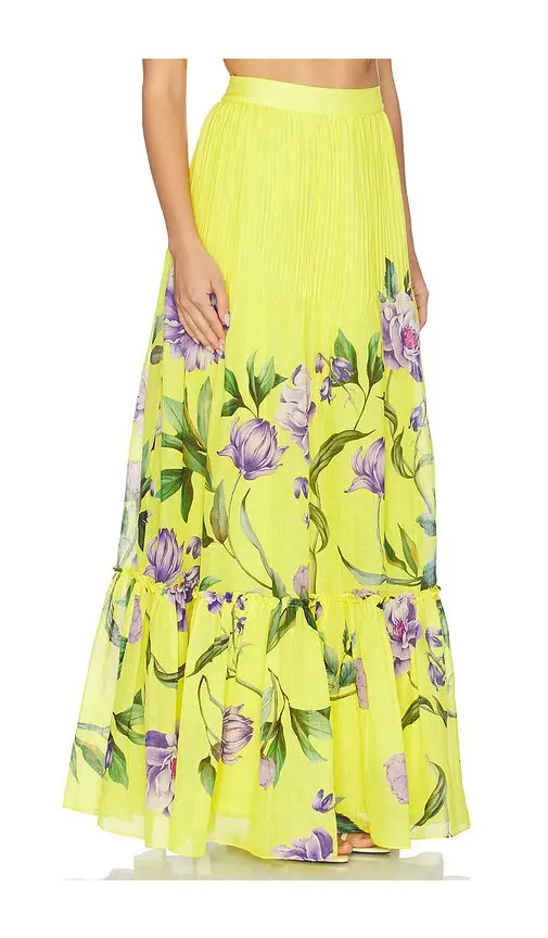 Hemant & Nandita Floral Print Maxi Skirt