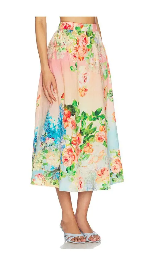 Hemant & Nandita Printed Midi Skirt - Multi