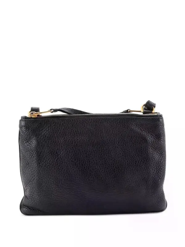 Prada Vitello Daino Double Zip Small Crossbody Bag